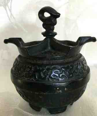 Alfred Dunhill Antique Cast Iron Snake Turn-Top Ashtray, Circa 1920s ...