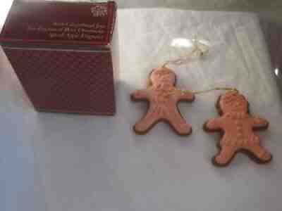 Avon Ornaments Gingerbread Joys Boy & Girl Spiced Apple Scent with Box ...