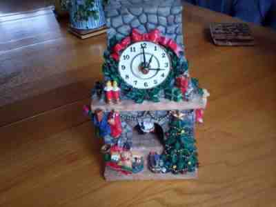 Avon Santa Christmas Musical Mantel Clock in Original Box - Sold for ...