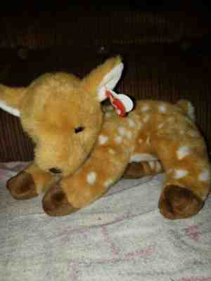 Rare '04 Medium Beanie Baby Ty "BROOKE" Deer Fawn Plush Stuffed Animal ...