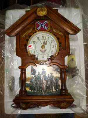 Bradford Exchange Hour Of Glory Cuckoo Clock - Confederate General ...