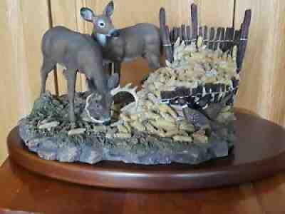 Terry Redlin Sharing the Bounty Deer Sculpture - Sold for $129.00 ...