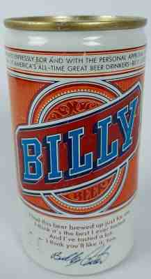 unopened billy beer beer can