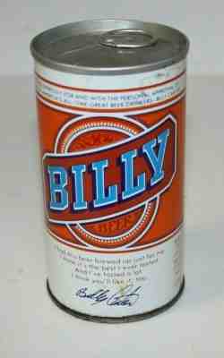 unopened billy beer beer can