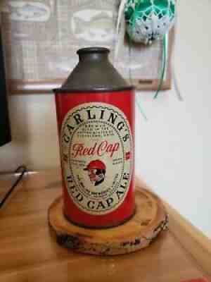 Brewery Memorabilia Collectibles : Carling Red Cap Ale Cone Top Beer ...