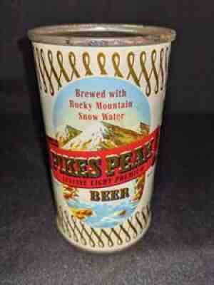 FLAT TOP BEER CAN PIKES PEAK LIGHT PREMIUM TIVOLI BREWING DENVER CO LOS ...