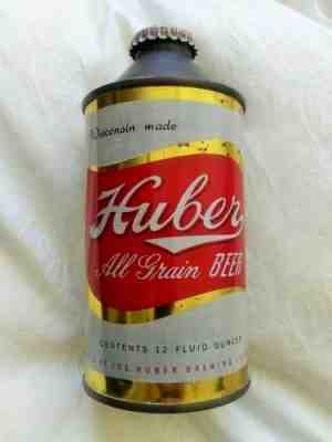 12oz Huber All Grain Beer Cone Top Beer Can Monroe Wisconsin with Cap ...