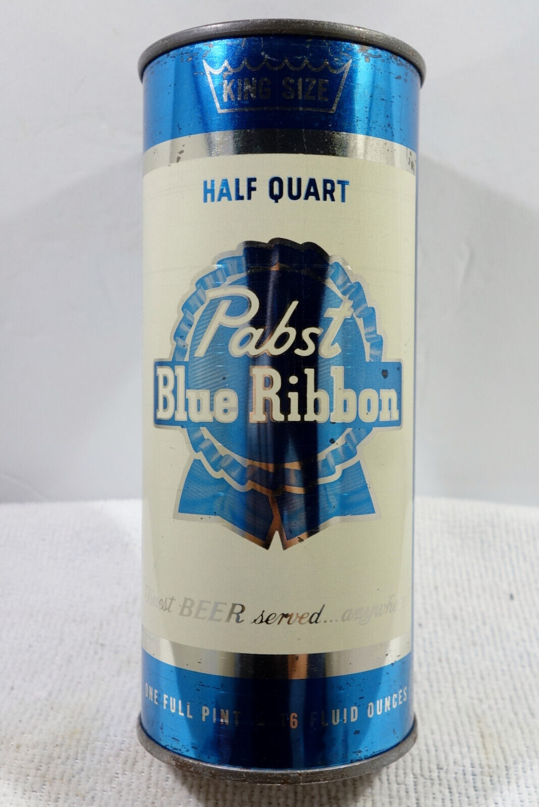 Brewery Memorabilia Collectibles : Pabst Half Quart Beer Can Value ...