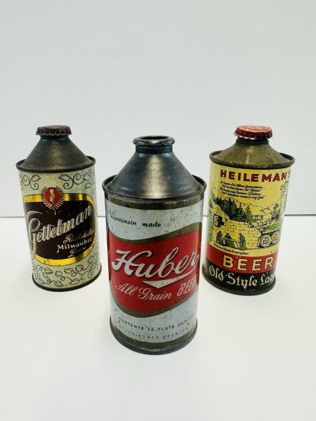 Brewery Memorabilia Collectibles : Huber Cone Beer Can Value Guide ...