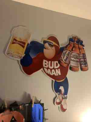 Budweiser Collectibles : Budweiser Budman Metal Sign Value Guide ...