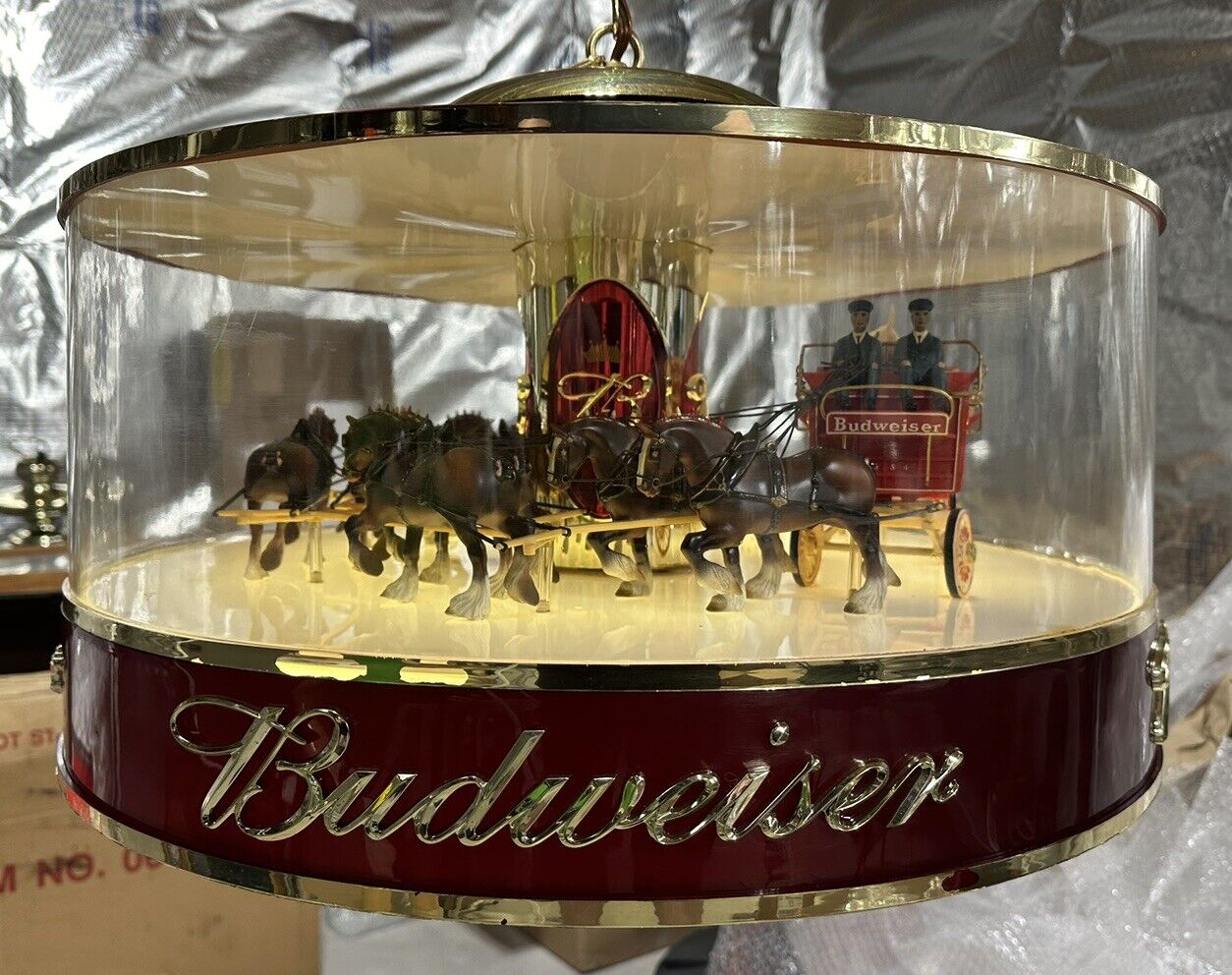 Budweiser Collectibles : Budweiser Clydesdale Lighted Sign Value Guide ...
