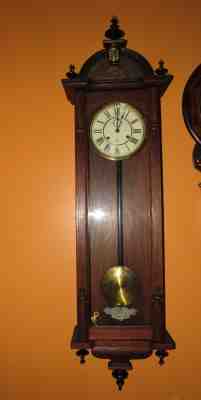 ANTIQUE ANSONIA "CAPITOL" WALL CLOCK, 14-DAY, TIME ONLY - Sold for $799 ...