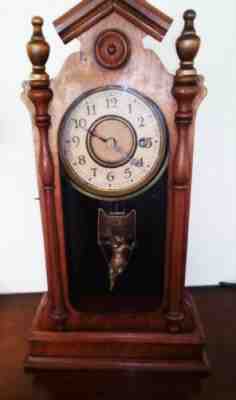 VERY RARE FRONT TO BACK KROEBER ANGLE SWING MANTLE CLOCK - Sold for ...