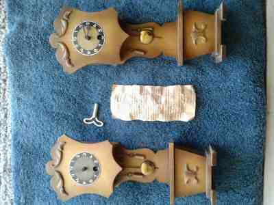 Vintage Schmid Miniature Eight Day WindUp Grandfather Mantle Clock ...