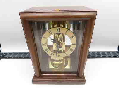 Hamilton Ardmore #670136 Skeleton Quarts Brass Mantle Clock Regulator ...