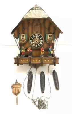 German Cuckoo Wall Clock With Band Kuner Musical Movement Complete ...