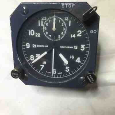 Breitling Wakmann Aircraft clock, Excellent Condition! - Sold for $595. ...