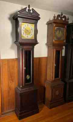 Great Original Solid Cherry 1914 Ithaca Calendar Clock Co. Grandfather ...