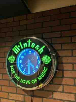 Curtis, 22" Mcintosh Neon Clock Mac - Sold for $1,100.00 | clocks Price ...