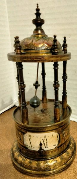 ANTIQUE 1880 FARCOT FRENCH CONICAL ROTARY PENDULUM ANNULAR DIAL ALARM ...