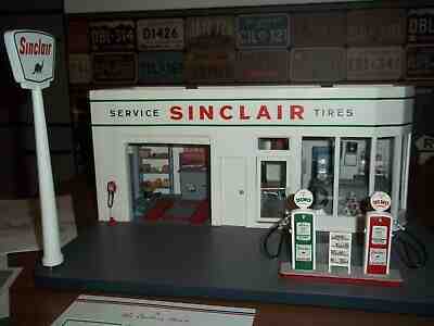 DANBURY MINT 1/24 SCALE SINCLAIR GAS STATION WITH BOX IN EXCELLENT ...