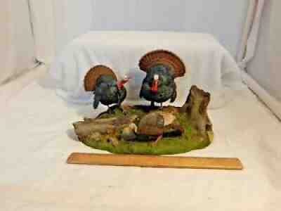 VINTAGE DANBURY MINT NICK BIBBY "FULL STRUT" TURKEY GOBBLERS HEN HOME ...