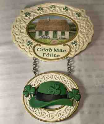 The Danbury Mint "Cead Mile Failte" Irish Welcome Sign +10 Seasonal ...