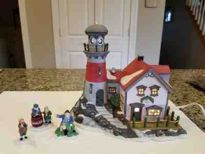 Dept 56- New England Village- Pigeonhead Lighthouse #56537 & Old Man ...