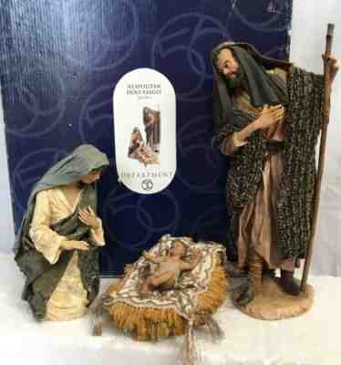 Dept 56 Neapolitan Nativity HOLY FAMILY Mary Joseph Jesus #39910 4 ...