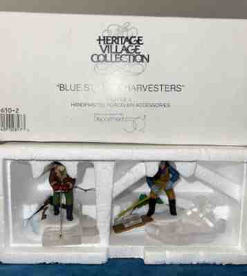 BLUE STAR ICE HARVESTERS Dept. 56 Heritage Village Series Figurines ...