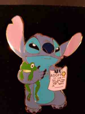 Disney Pins Patches And Buttons Collectibles : Stitch Holding Frog ...