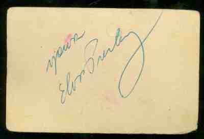 ELVIS PRESLEY Autographed Signed Milton Berle Show Concert Ticket April ...