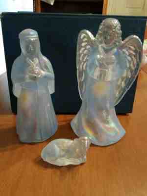Fenton Christmas 2002 1st Edition Christmas Star Nativity #5104 NV ...