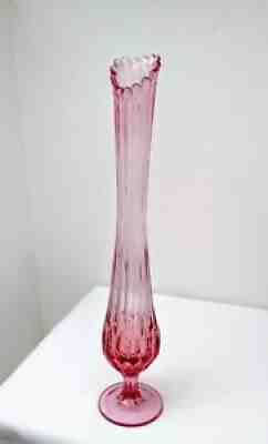 Rare And Collectible Fenton Art Glass : Pink Swung Vase Fenton Value ...