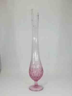 Rare And Collectible Fenton Art Glass : Pink Swung Vase Fenton Value ...