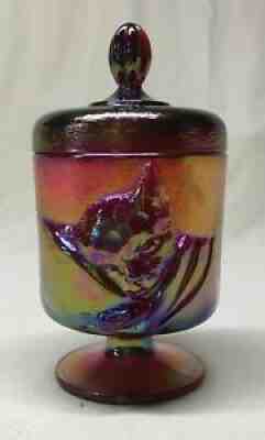 Rare And Collectible Fenton Art Glass : Fenton Iridescent Jar Value ...