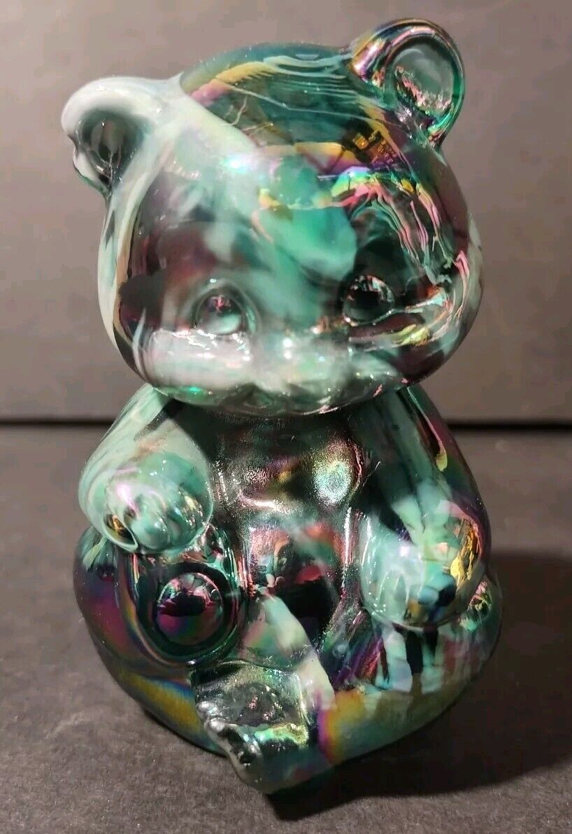 Rare And Collectible Fenton Art Glass : Fenton Carnival Bear Value ...