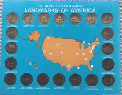 1969 Franklin Mint Collection - Landmarks of America - Complete set 20 ...