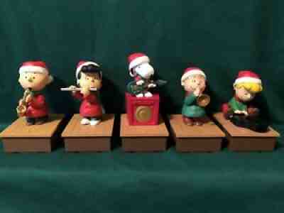 HALLMARK WIRELESS CHRISTMAS PEANUTS BAND(5PC) SINGING MUSIC MOTION 2011 ...