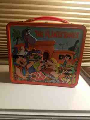 Flintstones Fred flintstone Aladdin metal lunch box very nice condition ...