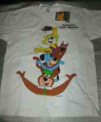 NEW Scooby Doo Yogi Bear Top Cat Huckleberry Hound Adult Large T-Shirt ...