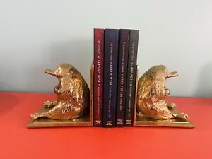 Harry Potter Gold Niffler Bookends Set, Pottery Barn Teen Replica ...