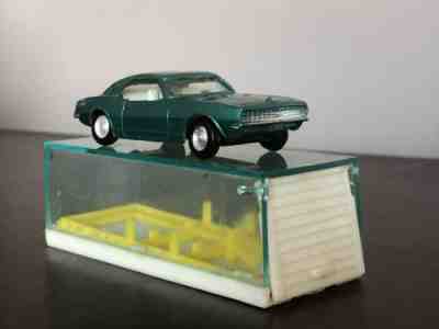 VINTAGE AMT PUP MEGO JET WHEEL CHEVROLET CAMARO IN GREEN WITH CASE HOT ...