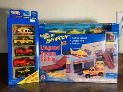 Hot Wheels Baywatch Lifeguard Rescue Station & Hot Wheels Baywatch Gift ...
