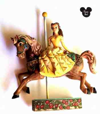 Jim Shore Disney Showcase Carousel Figurine Belle Beauty & the Beast ...