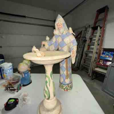 **RARE** 29â? 2005 JIM SHORE HEARTWOOD CREEK ST. FRANCIS BIRD BATH ...