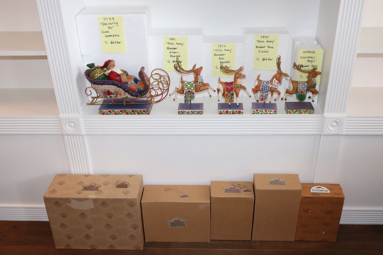 Jim Shore Collectibles : Jim Shore Reindeer And Sleigh Value Guide ...