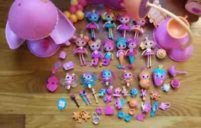Lala oopsies Lalaloopsy Mini Lot Sesame Lavendar Princess Mermaid ...
