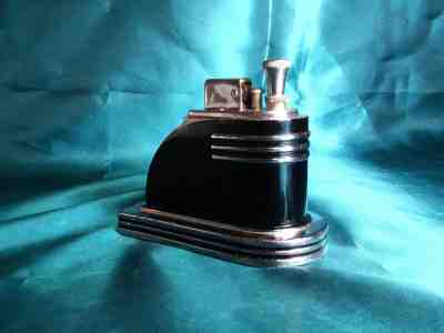 Rare Vintage RONSON Touch Tip "STREAMLINED" model Table Lighter ART ...