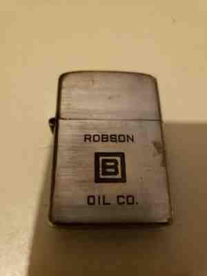 1937 - 1950 Robson Oil Co. Zippo Lighter - Sold for $69.99 | Lighters ...
